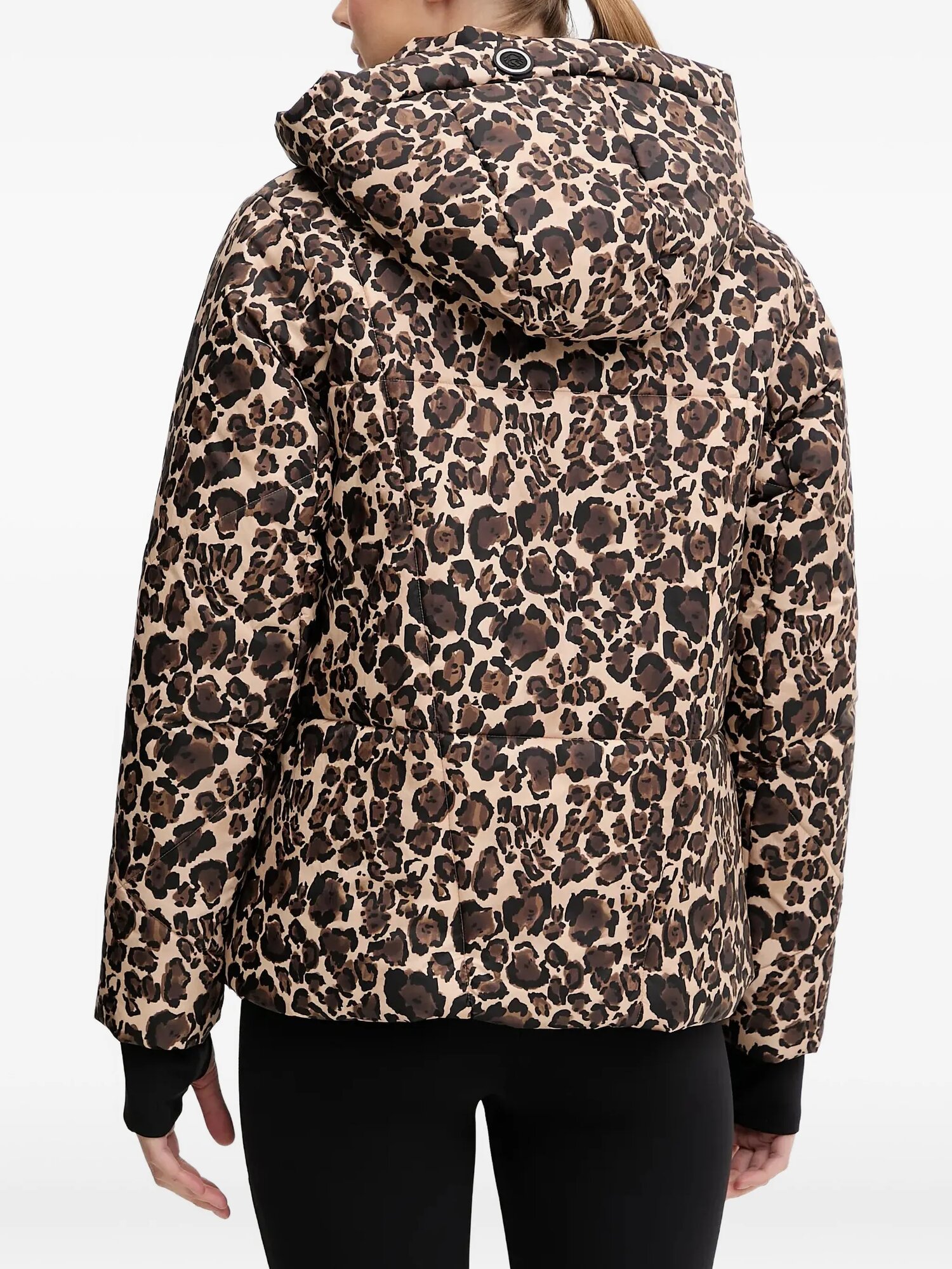 Куртка Sportalm Leopard-print hooded jacket, размер 34, коричневый — фото 1