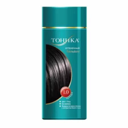 Тоника Оттеночный бальзам для волос 1.0 Черный 150мл
