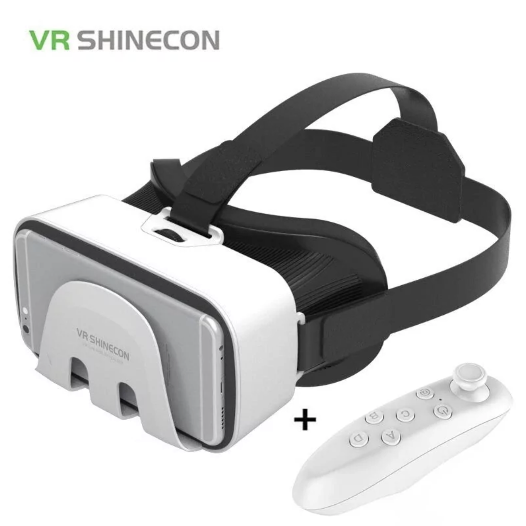 Shinecon Очки виртуальной реальности VR Shinecon G03B для смартфона (VR очки + джойстик Icade белый)