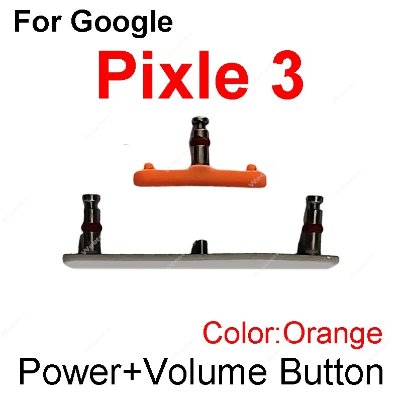 Боковая кнопка управления громкостью для мобильных телефонов Google Pixel 3, 3A, 3AXL, 3XL, кнопка включения/выключения, боковая кнопка регулировки громкости, запчасти для ремонта
