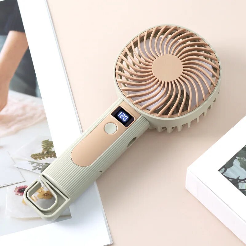 Портативный USB-вентилятор 2-в-1 Beige