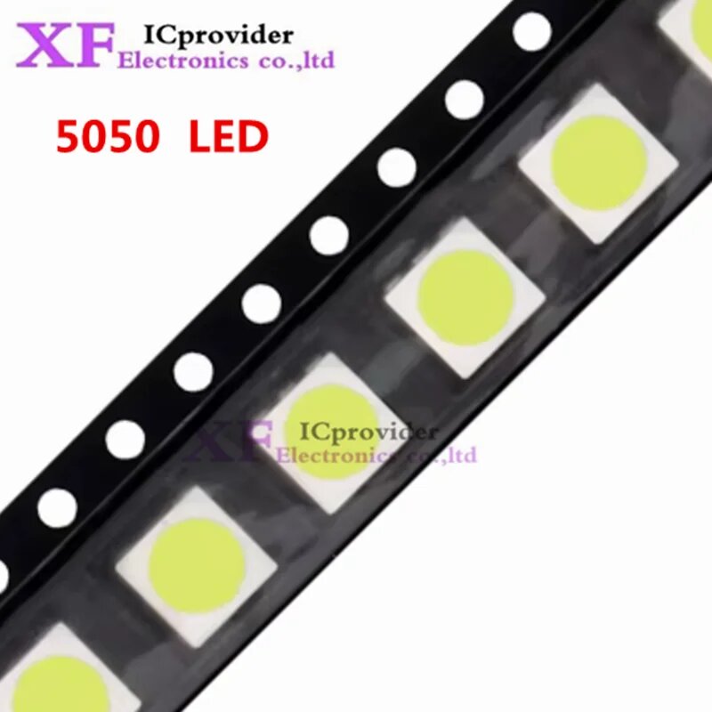 Светодиоды 5050 SMD White 100шт