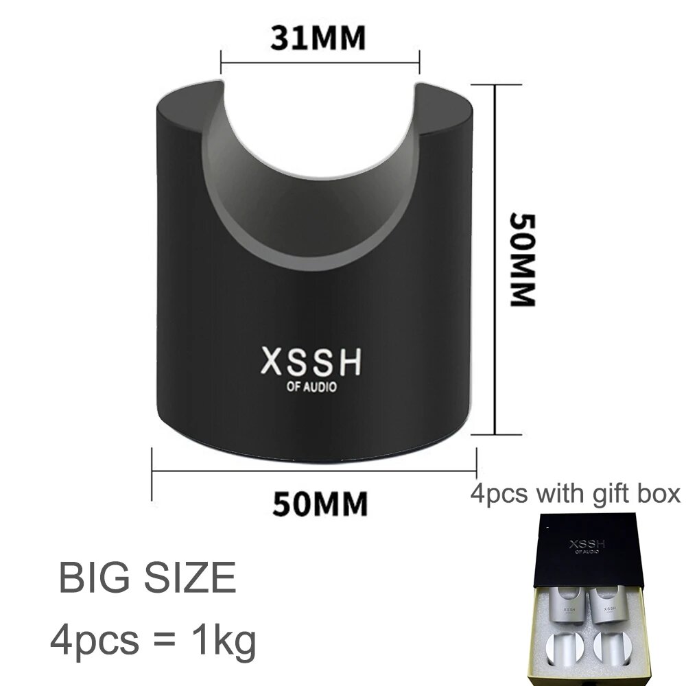 4 шт. XSSH Audio кабельный лоток, черный, 31x50x50 мм
