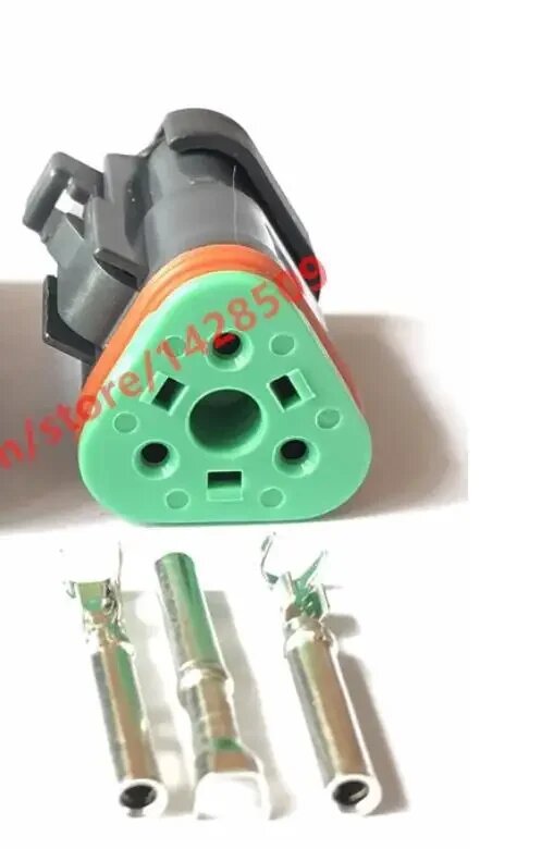 Водонепроницаемые автомобильные разъемы DT 3-контактные черные 1 set female