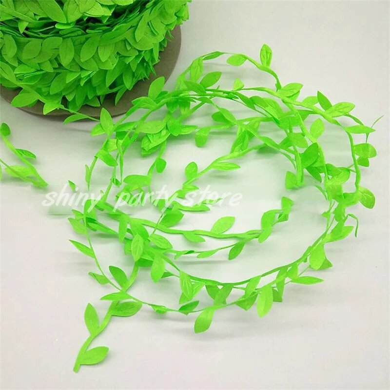 Искусственные зеленые шелковые листья 10 м Зеленый, light green