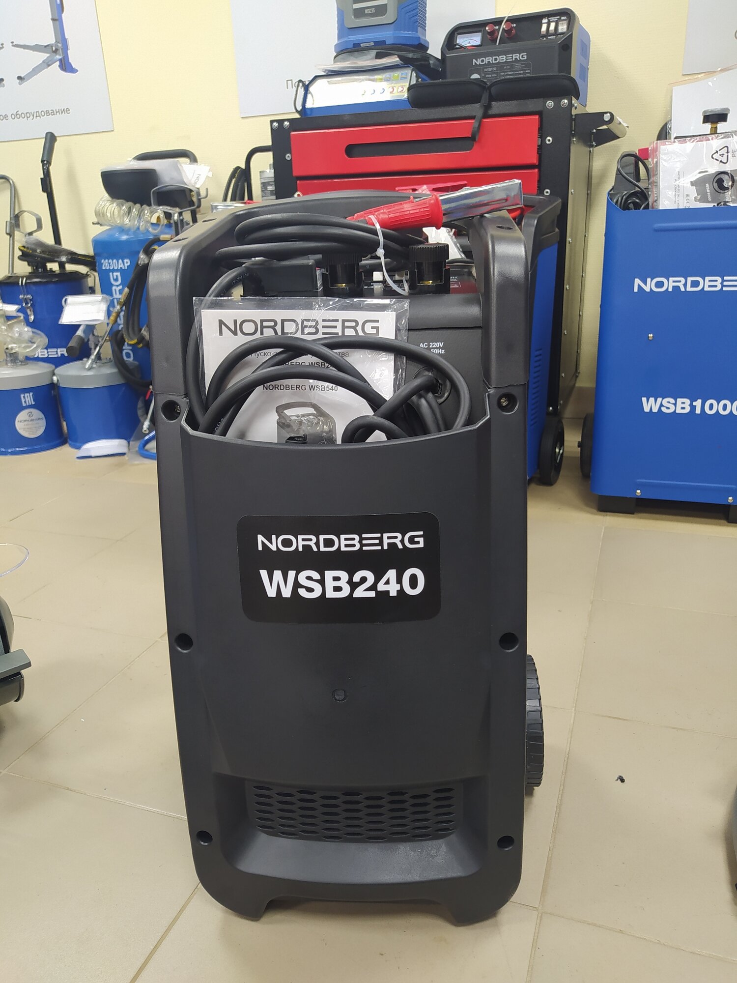 Устройство пускозарядное 12/24V макс ток 240A NORDBERG