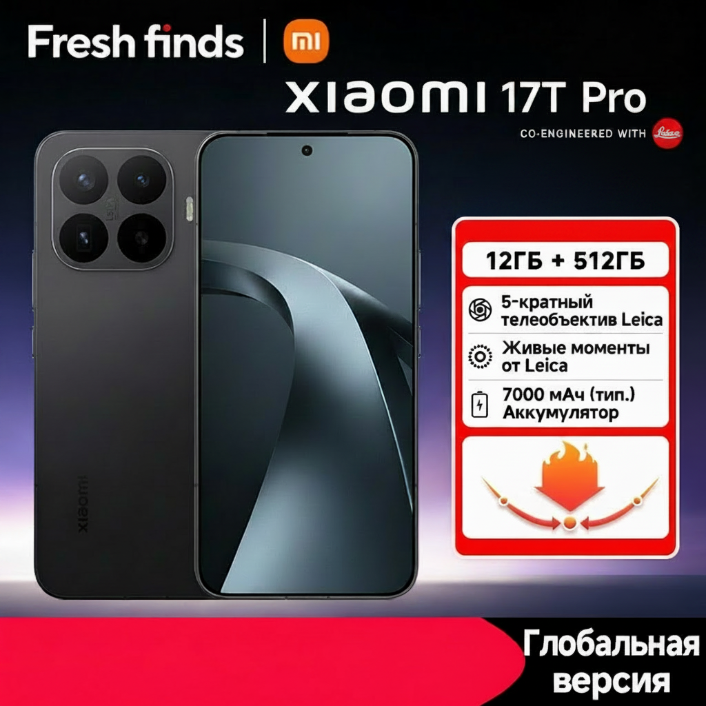 Смартфон Xiaomi 17T Pro, 12/512ГБ, global