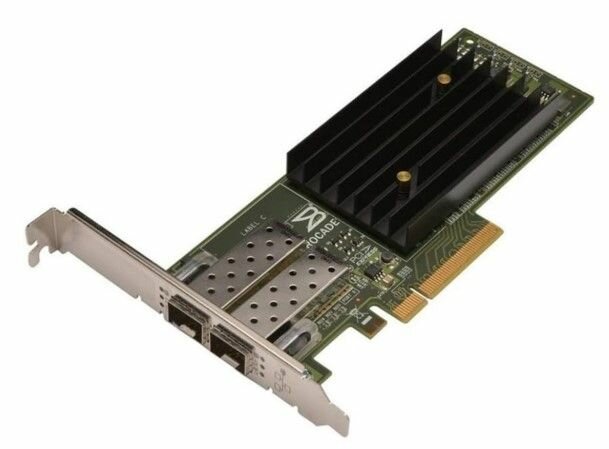 Сетевая карта Brocade 1020 BR-1020 80-1003249-07 (формат x520 и x710 DA2 ) двухпортовая SFP+ 10-гигабитная для компьютеров и серверов, PCI-E x8 на 2 разъёма SFP+ для трансиверов