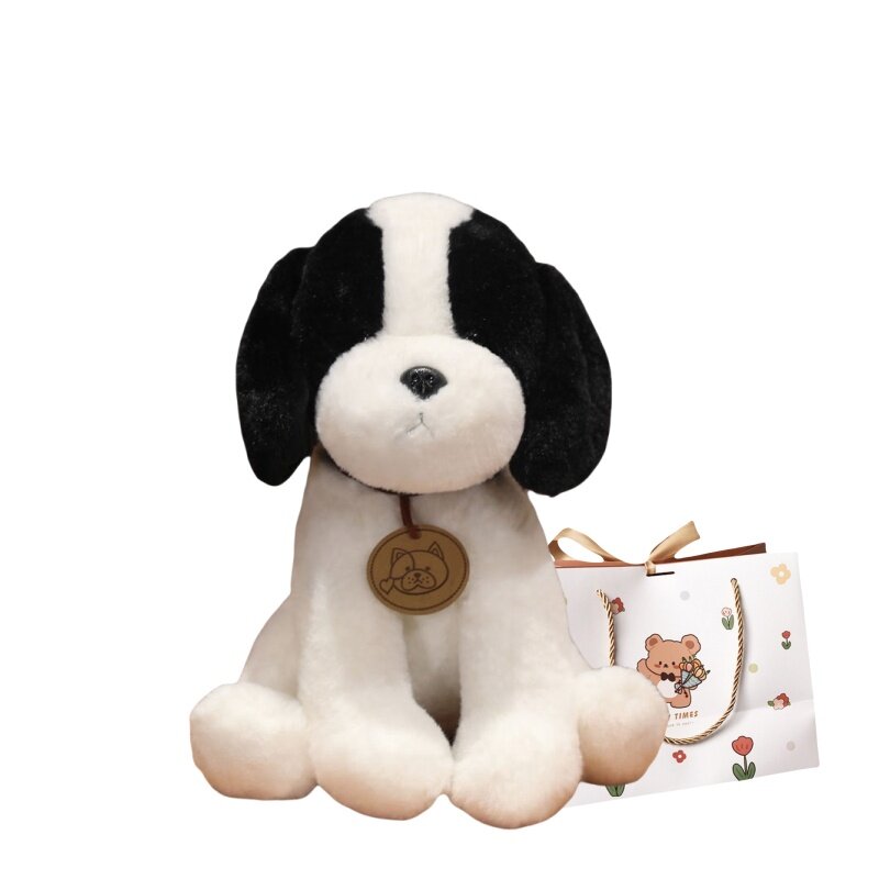 Плюшевая игрушка антистресс унисекс OU DI PIG Хаски и Сиба-ину, 25CM EU, Shepherd Dog+Bear Shopping Bag