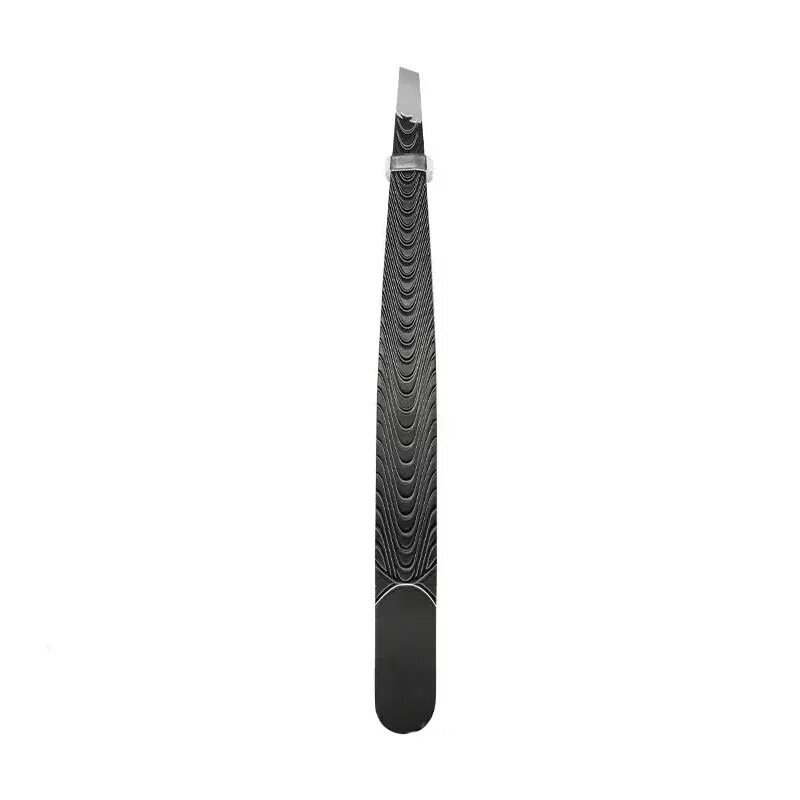 Профессиональный пинцет для бровей и ресниц vvocci M158 black