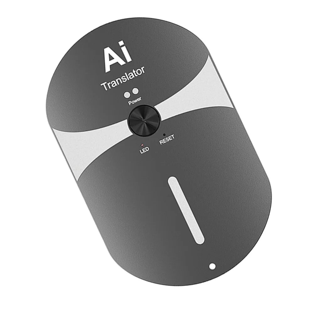 AI-powered ультратонкий многоязычный переводчик Black