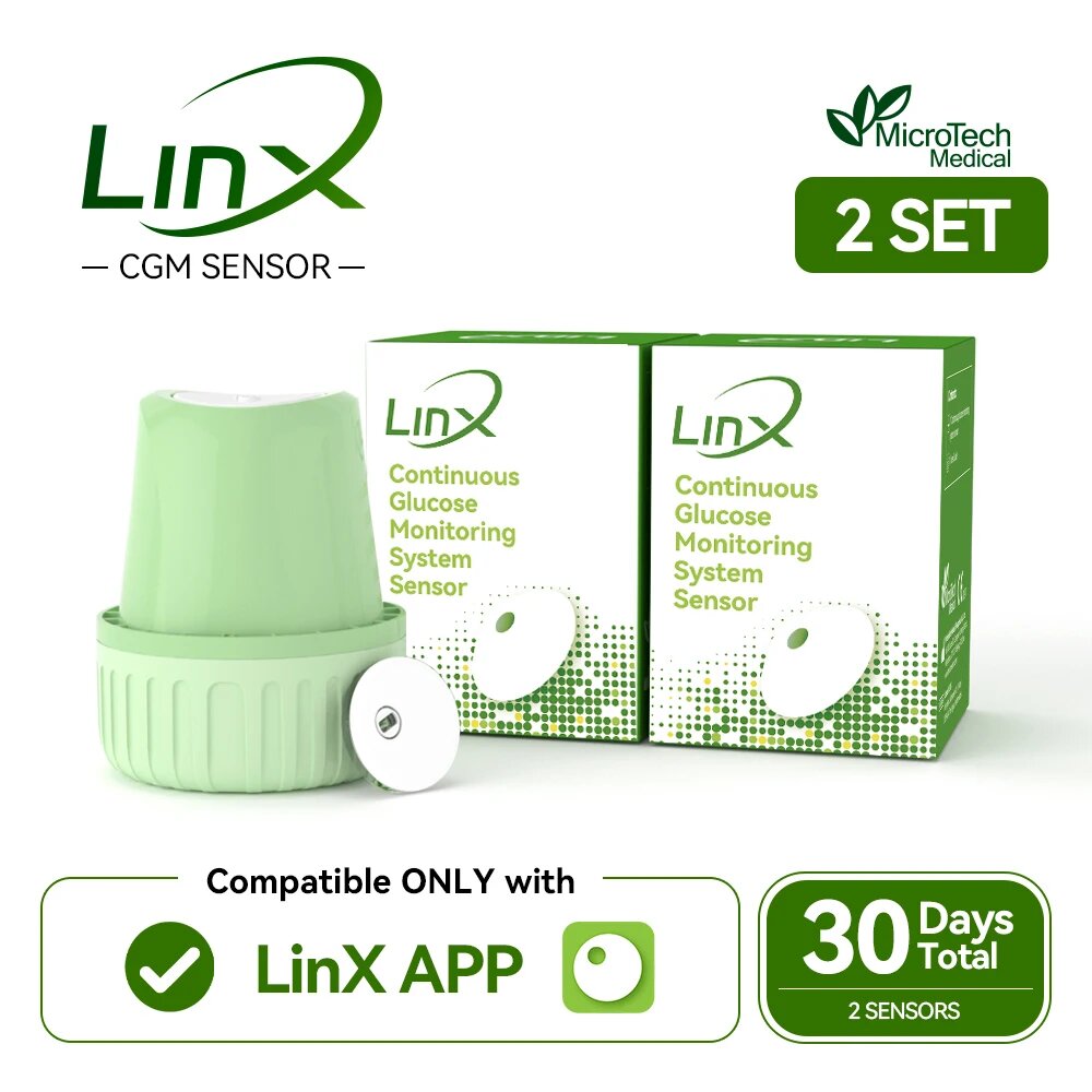 LinX CGM система мониторинга глюкозы, 2 set