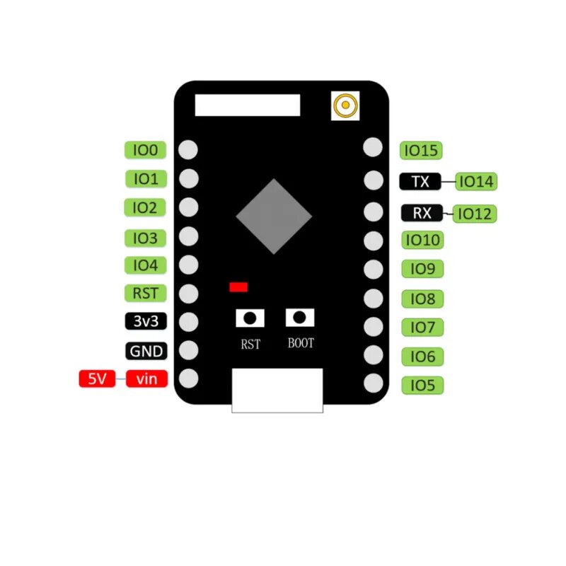 ESP32-C5 N4 модуль Wi-Fi 6 Bluetooth 5 Zigbee 4МБ — фото 1