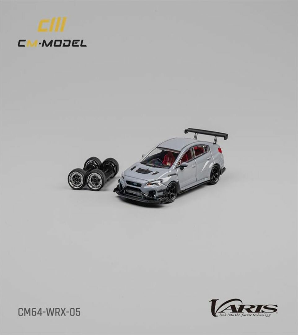 Коллекционная машинка CM MODEL 1:64 Subaru Impreza WRX Varis Widebody 2.0 Gray