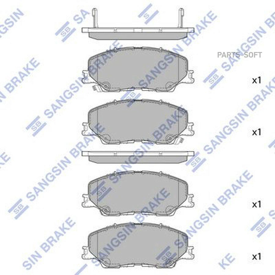 SANGSIN BRAKE SP4516(SD) Колодки торм. диск. передн. ISUZU D-MAX 22 (HI-Q SEVERE DUTY) ()
