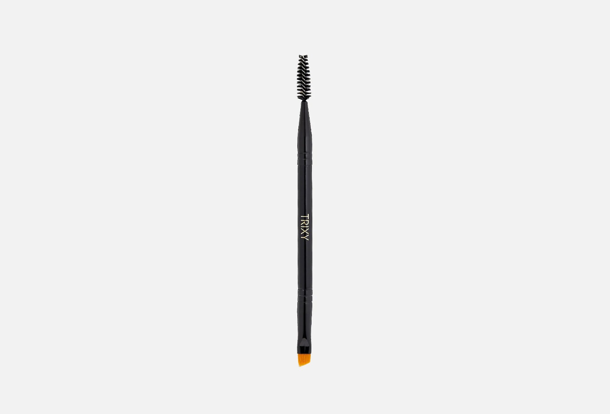 TRIXY BEAUTY Профессиональная двусторонняя кисть для бровей E6 Milla, коррекция формы
