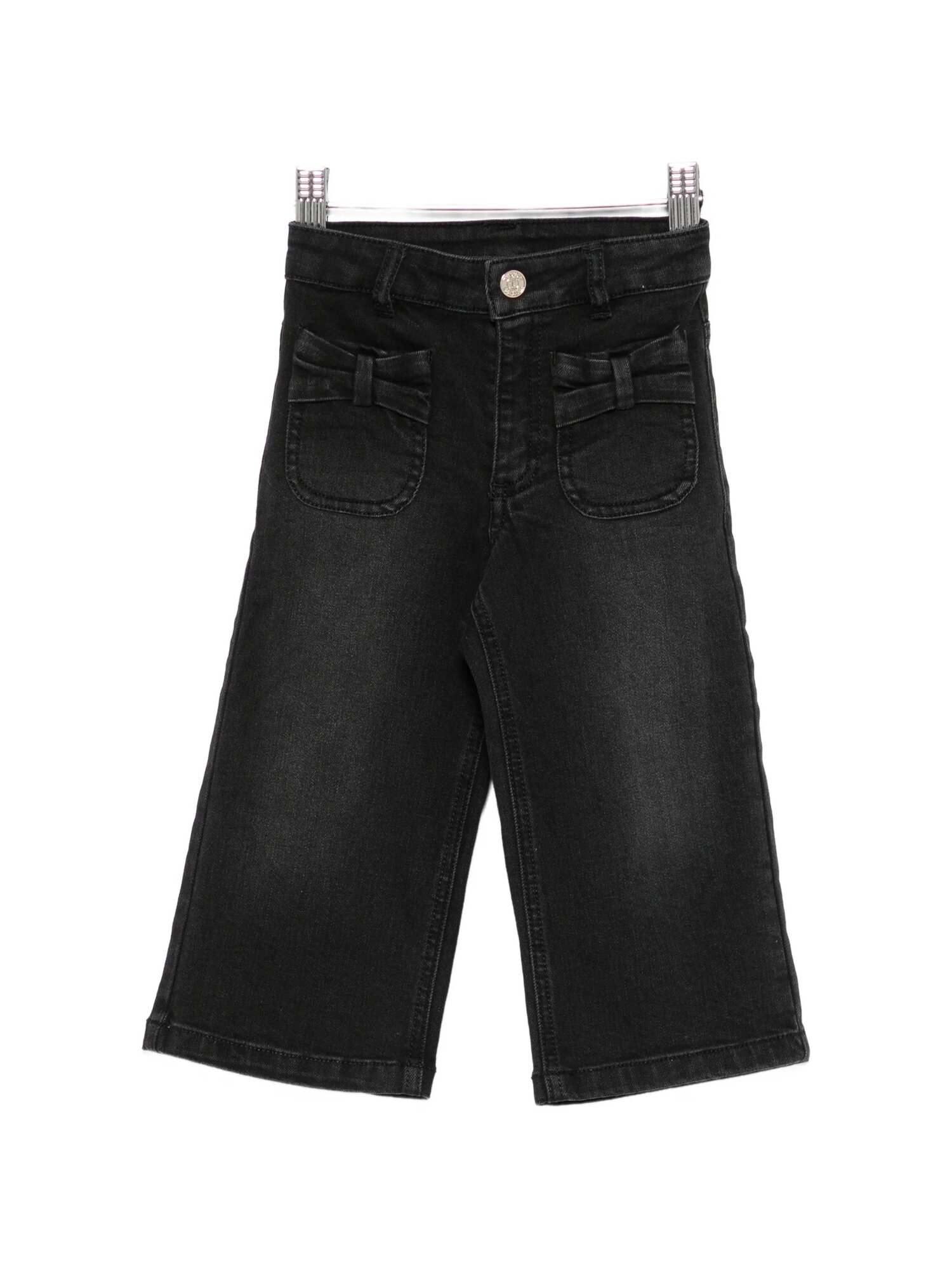 Джинсы Bow-detail faded-effect jeans