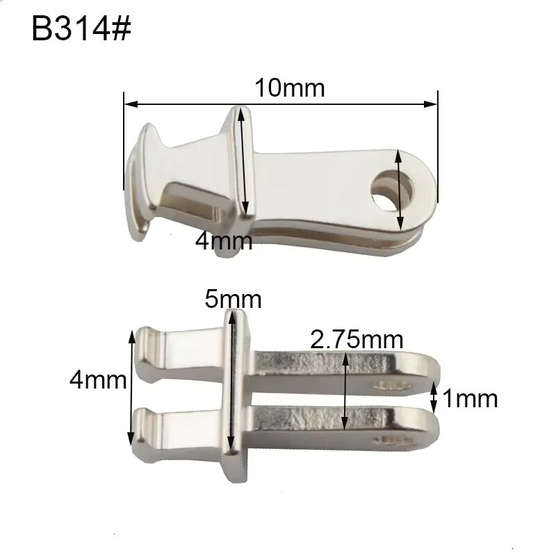 Петельки для очков B314, 10x4x5 мм