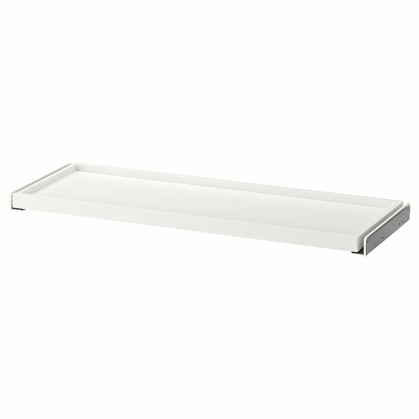 Корзина для хранения IKEA KOMPLEMENT выдвижной лоток, белый, 100x35 см 204.339.84