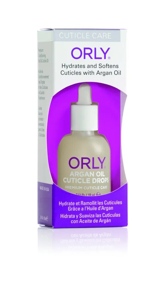 ORLY Аргановое масло для увлажнения и смягчения кутикулы Argan Cuticle Oil Drops, 18мл