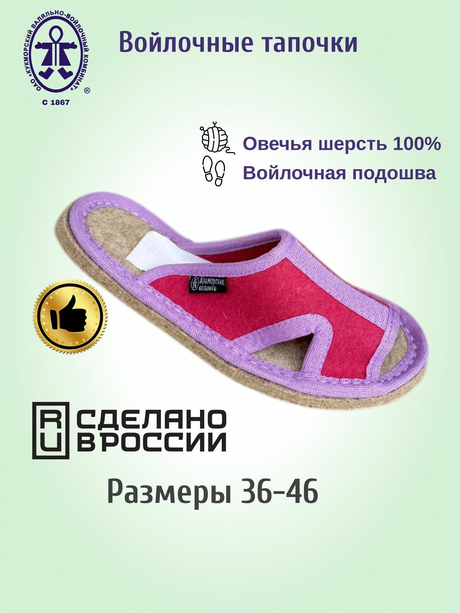 Тапочки Кукморские валенки