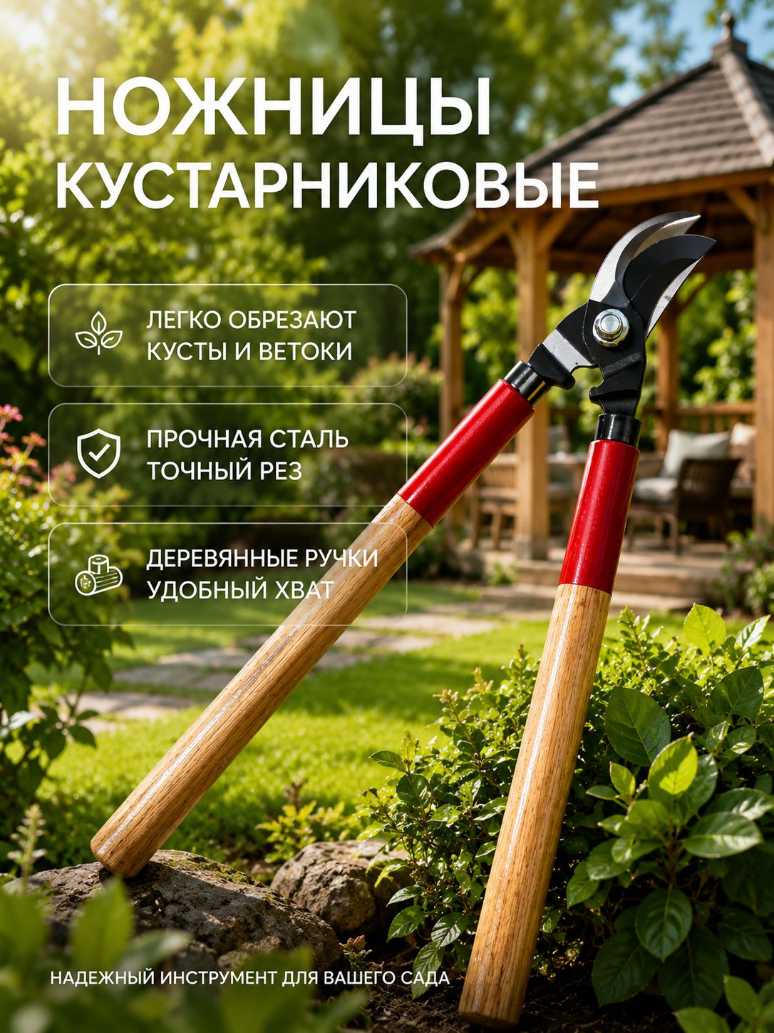 Ножницы кустарниковые 450мм