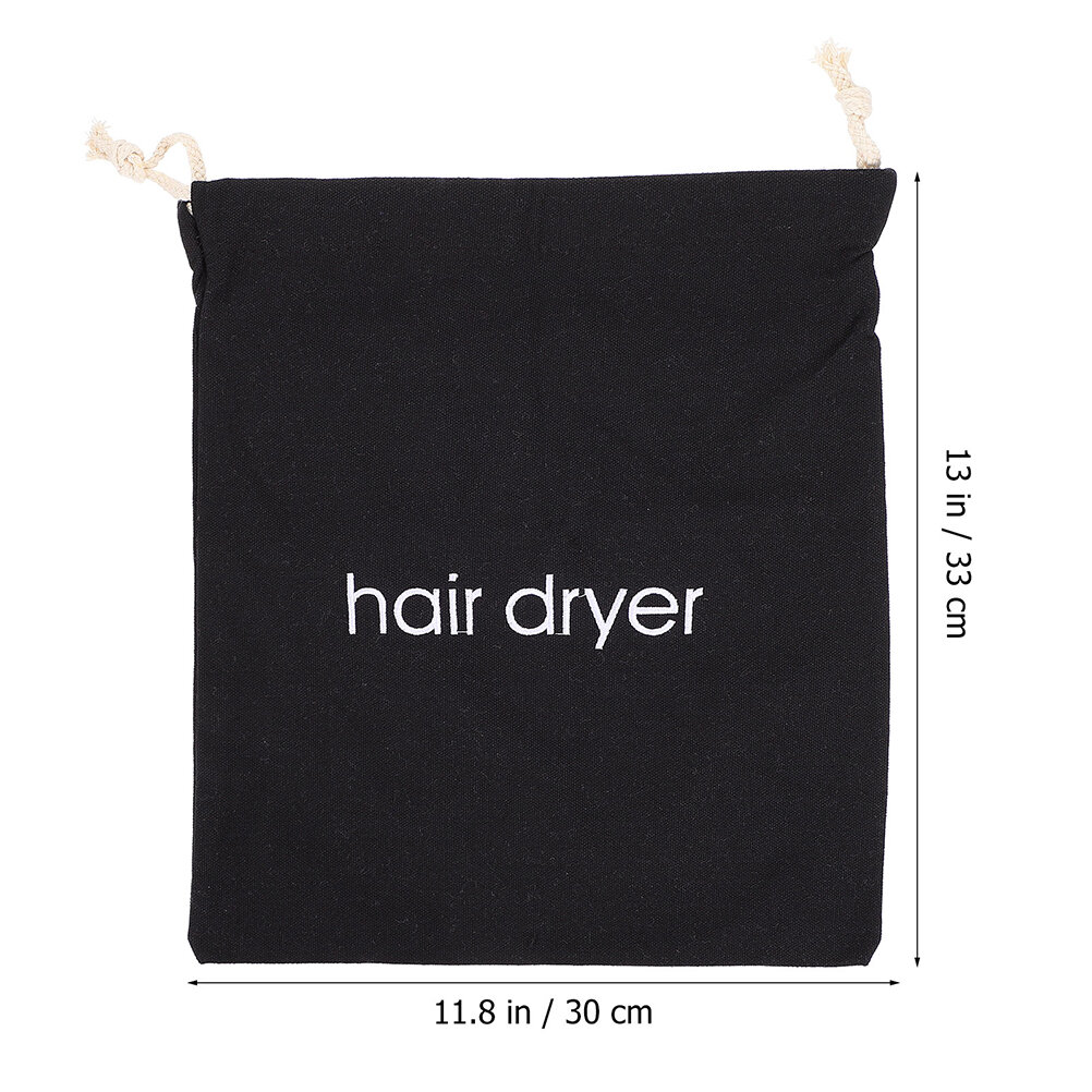 Черный Набор Из 2 Штук Мешочек Для Фена С НадписьюHair Dryer33X30X0 5Cm