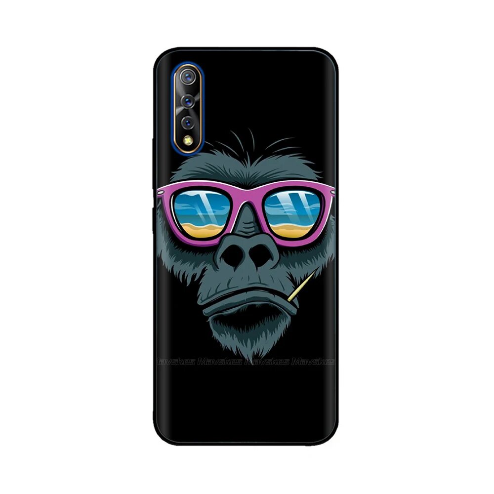 Чехол для Vivo V17 Neo с принтом, силикон, 00071