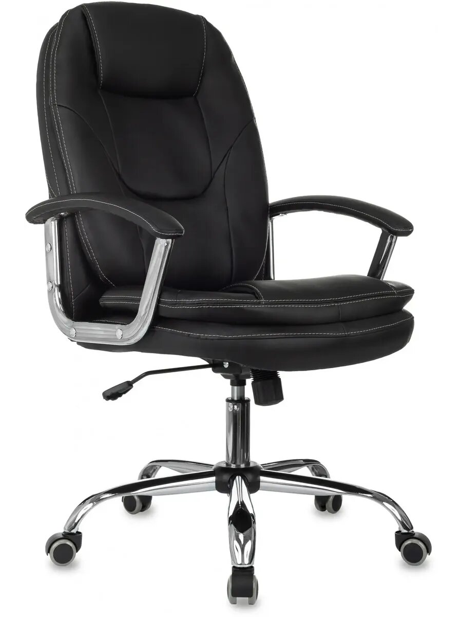 Кресло руководителя Бюрократ CH-868SL/Black-PU