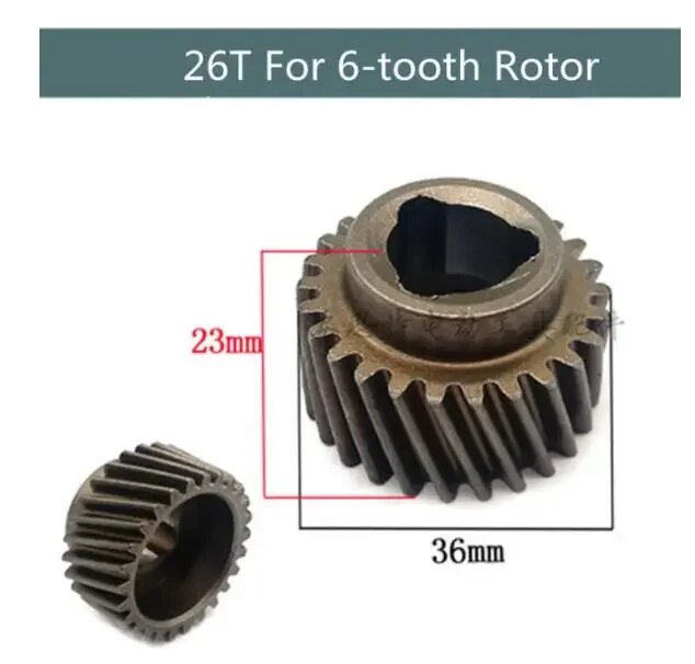 Спиральная шестерня 26T для 6-зубчатого ротора, 23x36мм