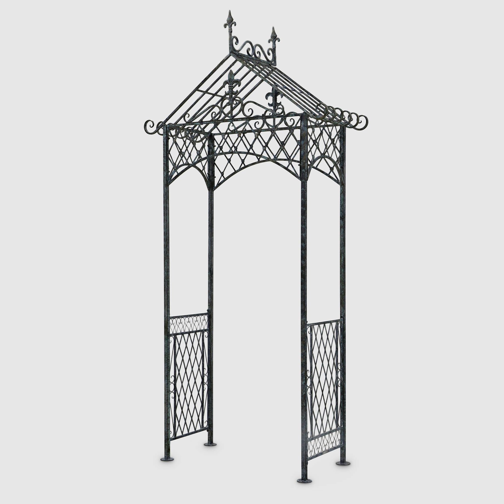 Арка садовая Anxi jiacheng стальная серая 150х60х314 см