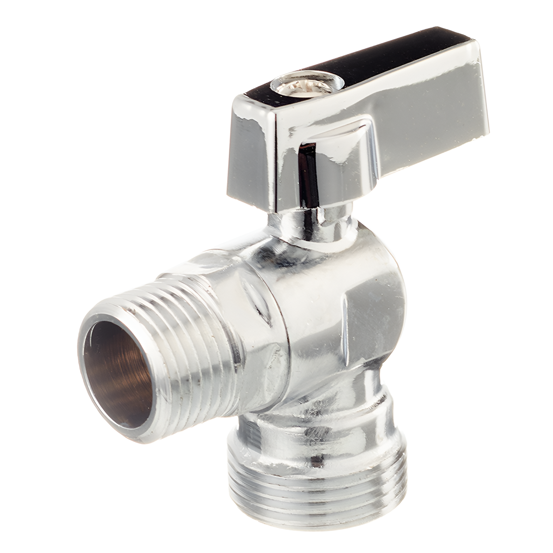 Кран шаровой латунный Valtec 3/4 НР(ш) х 1/2 НР(ш) к бытовой технике мини угловой VT.392. N.05