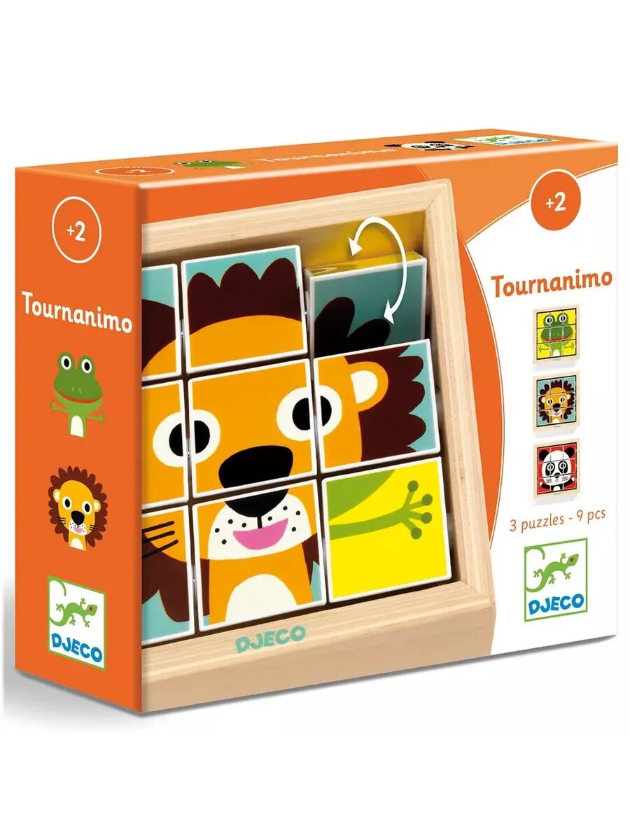 Wooden puzzle Пазл Турнанимо, 3 х 9 д. DJ01953