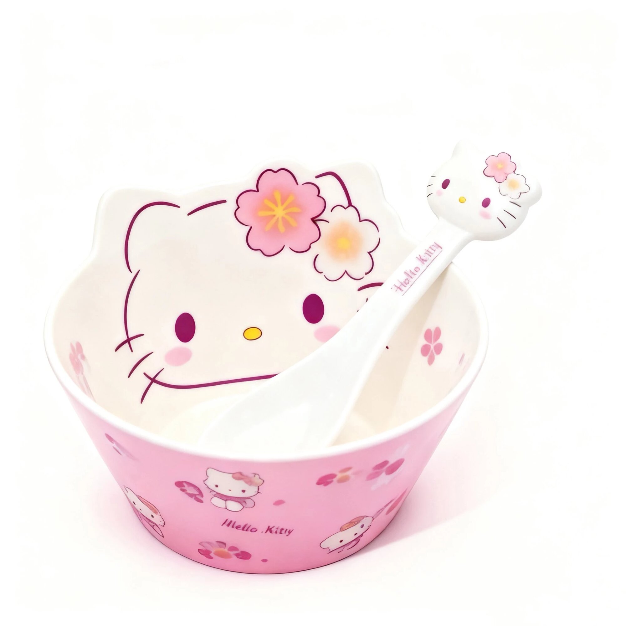 Набор детской посуды WUHE Hello Kitty Bowl spoon Set