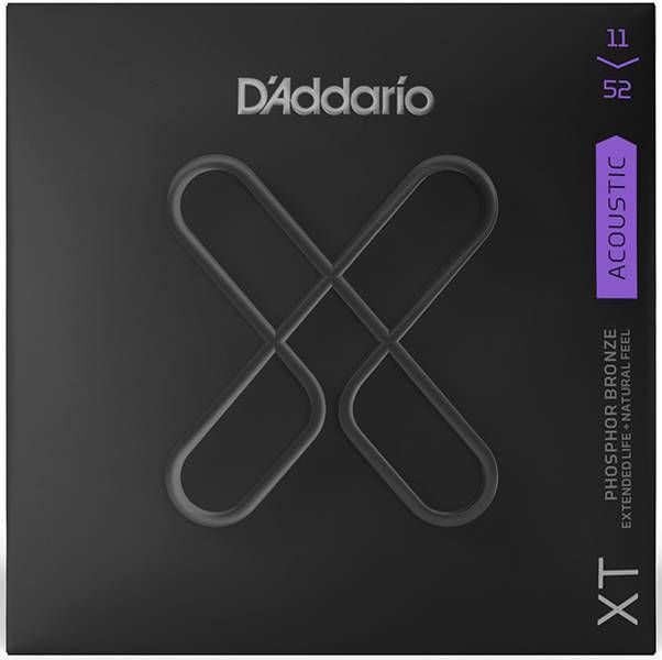 D'Addario XTAPB1152 XT Комплект струн для акустической гитары, фосф. бронза, 11-52, с покрытием.
