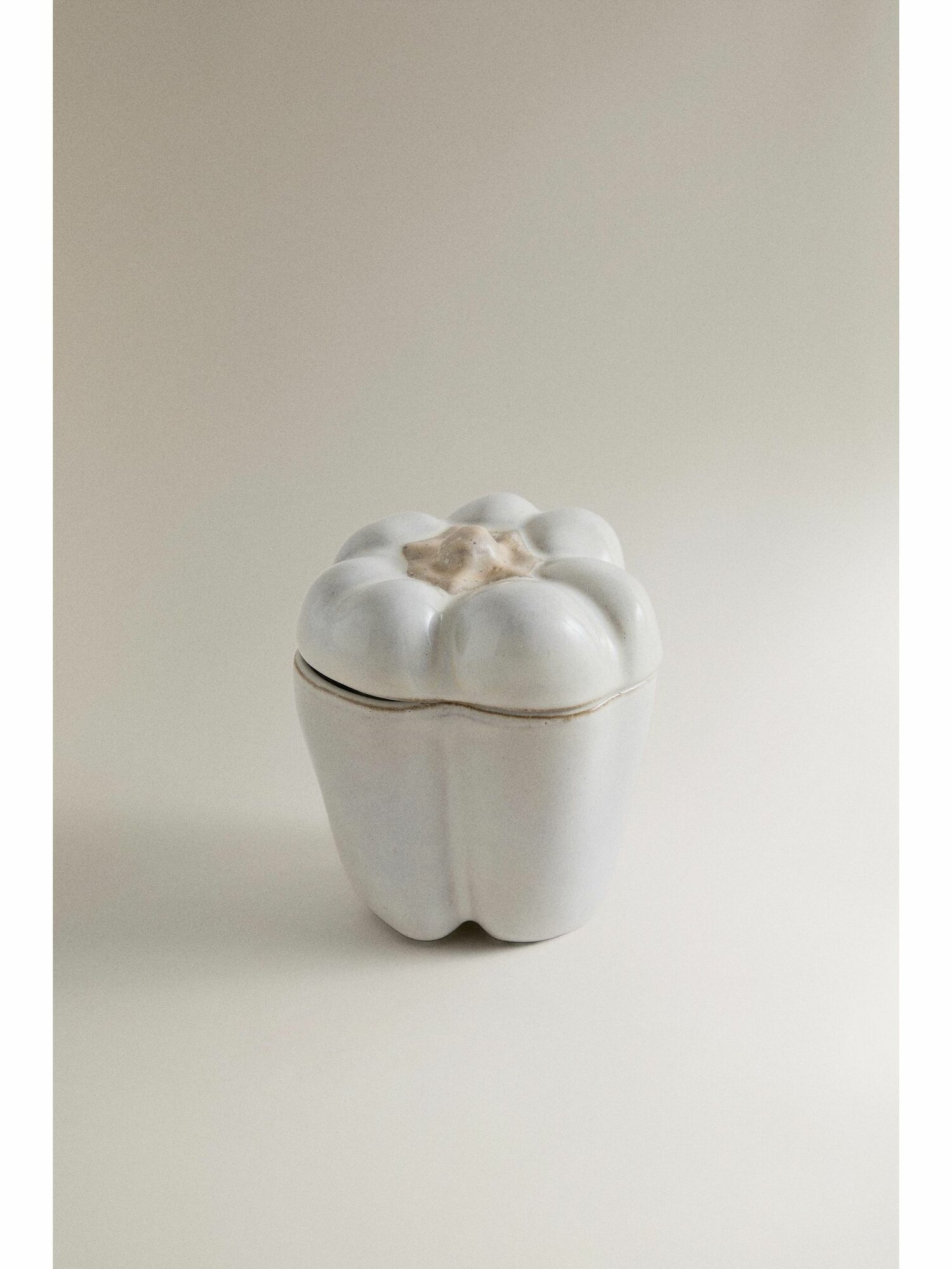 Банка для продуктов для хранения Zara PEPPER EARTHENWARE STORAGE JAR, керамика, кремовый, 11.5 x 10 x 10 см