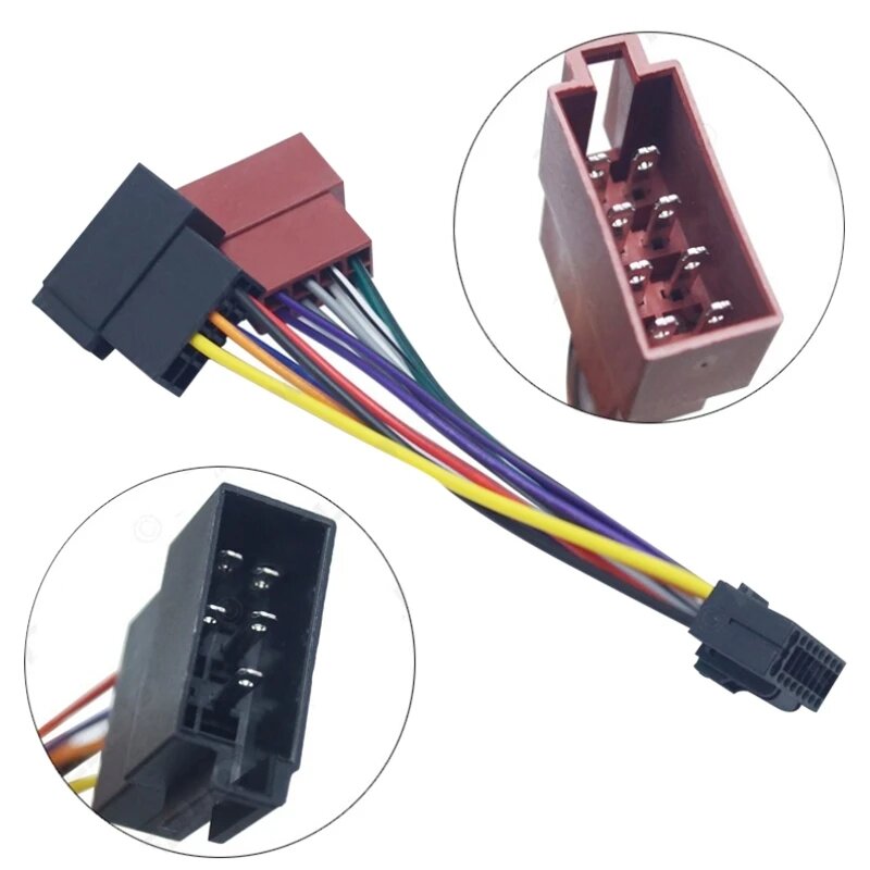 Автомобильный адаптер для подключения автомагнитолы Kenwood/JVC, стандартный ISO-разъем, 16-контактный кабель, Plug-and-Play-N29R