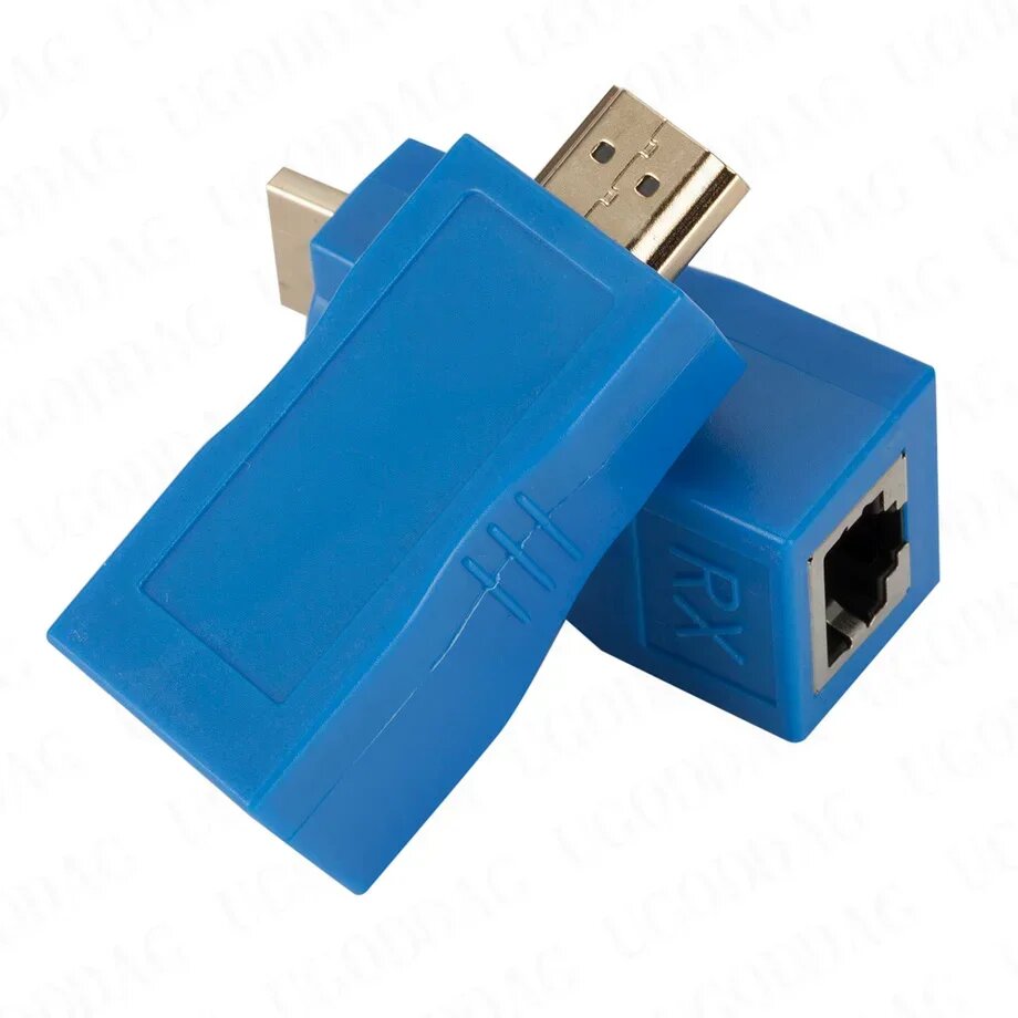 HDMI-совместимый удлинитель Rj45 4K 3D HDMI-совместимый удлинитель 1,4 30 м к RJ45 через сетевой Ethernet-адаптер Cat 5e/6 для HDTV