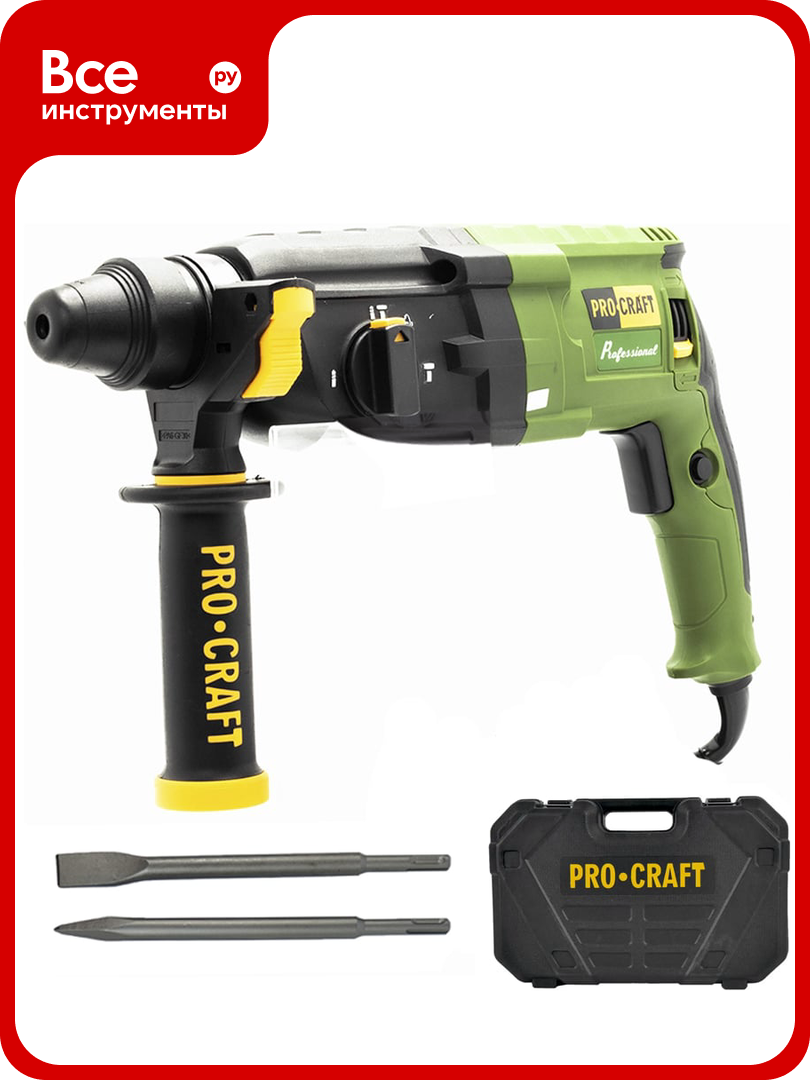 Электрический сетевой перфоратор PROCRAFT BH1400