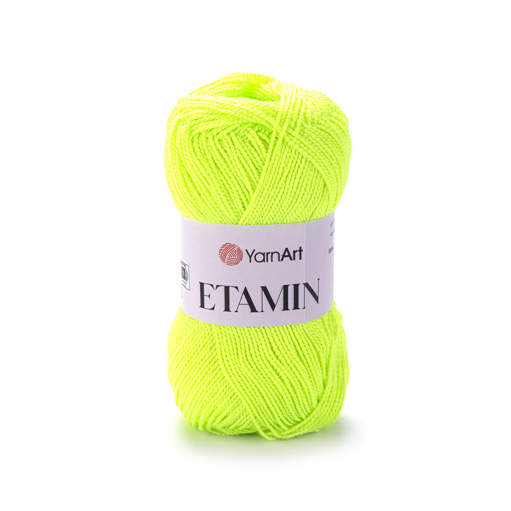 Пряжа для вязания YarnArt Etamin 459 зеленый неон 2 шт 30 гр/180 м 100% акрил