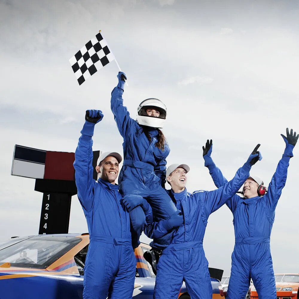 Набор полиэстеровых гоночных флагов с черно-белой шашечной клеткой для спортивных мероприятий, 25 шт