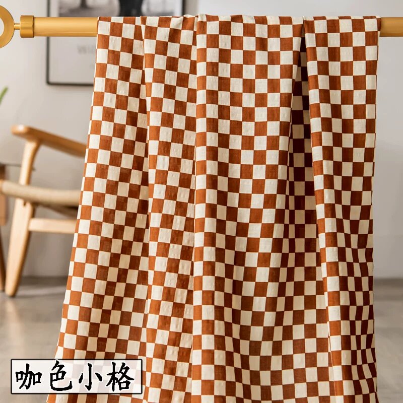 Хлопково-льняная ткань с эффектом пузырьков, летняя тонкая вискозная ткань, для платьев, чонсамов, хлопково-шелковая