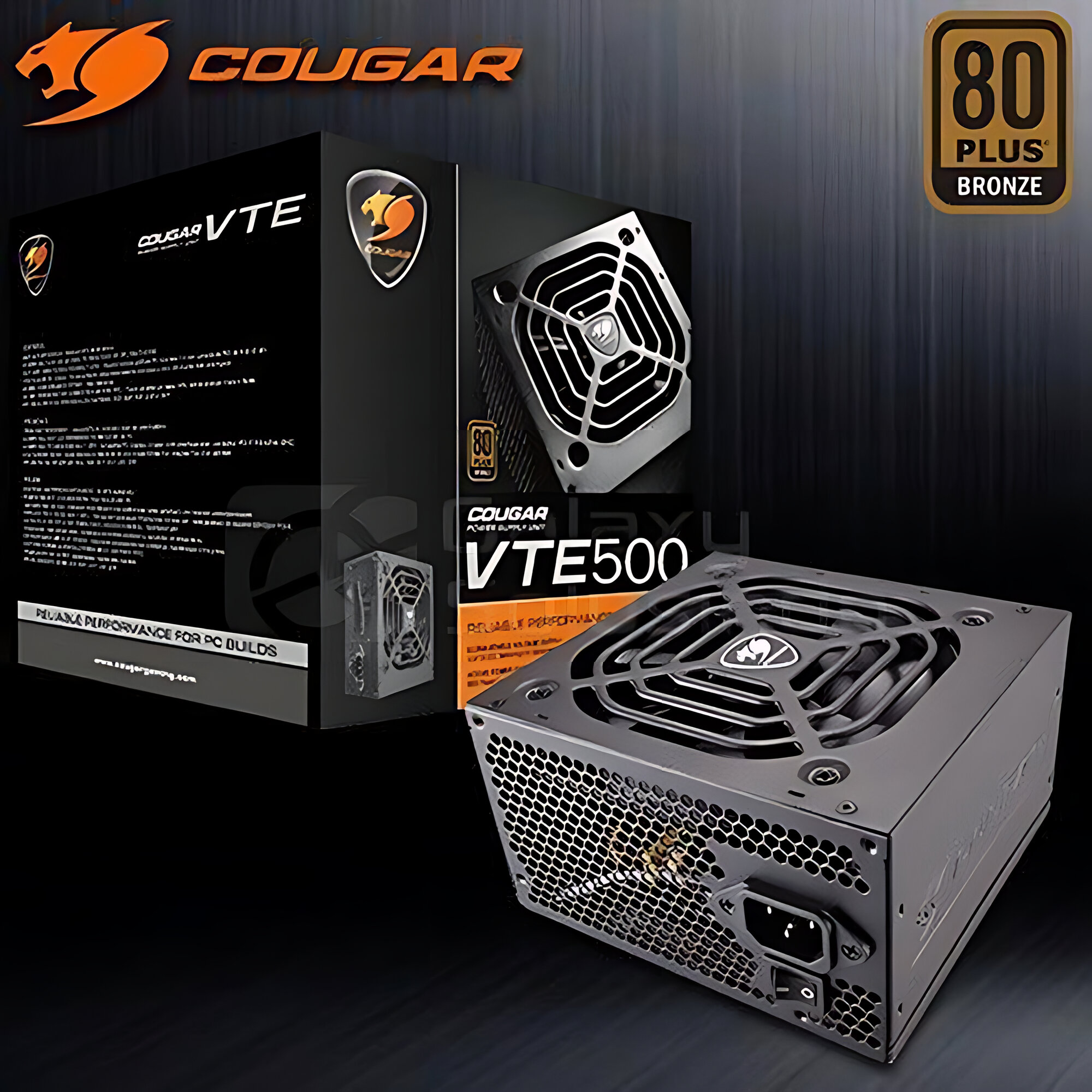 Блок питания COUGAR 500W VTE500, 120 мм, 80 PLUS Bronze (CGR BS-500)