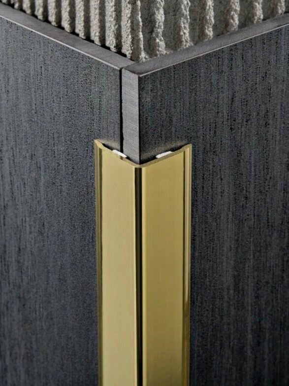 Уголок Латунный Progress profiles10х10 мм, Латунь полированная PEGOL 10, гладкий наружный, внешний 2700 мм -1 шт