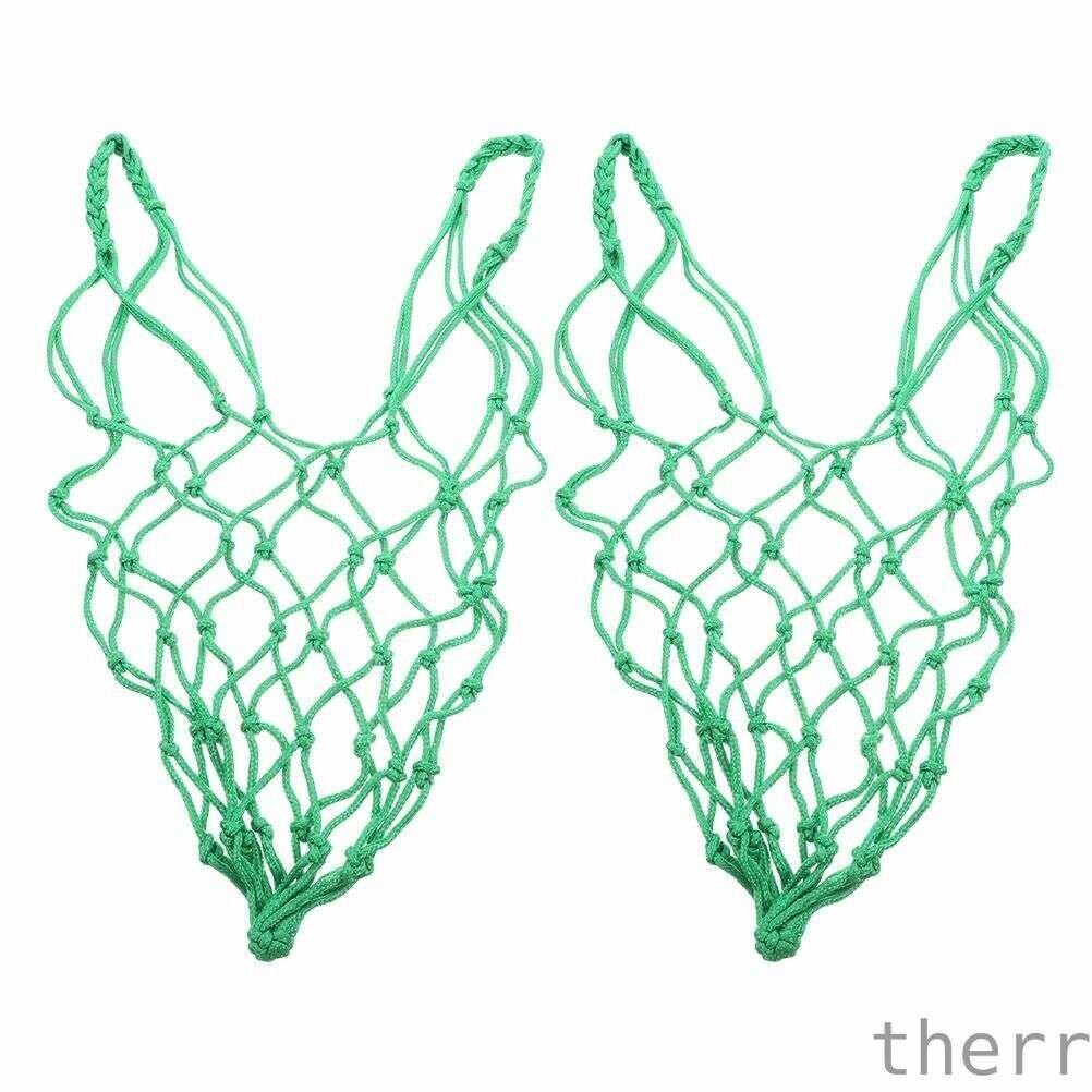 Сетка Для Кормления, Висячая, Из Нейлона, Зеленый, Для Лошадей И Скота, 2 Шт