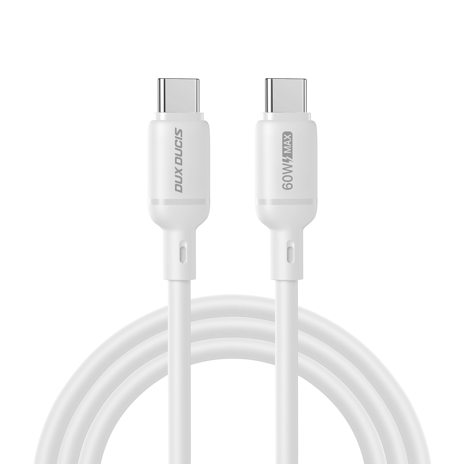 Силиконовый кабель 60W разъем с USB-C на USB-C, длина 100см (1м), серия SILI Series от Dux Ducis
