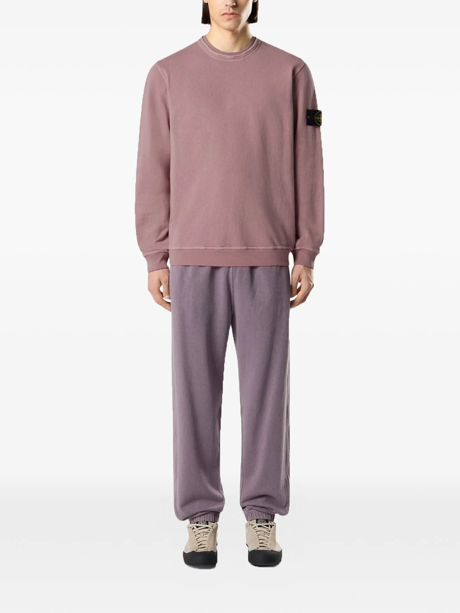 Толстовка Stone Island Logo patch sweatshirt, размер XL, , фиолетовый — фото 1