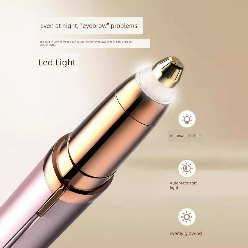 Электрический триммер для бровей YES HX-201 2025 года, бритва для бровей с зарядным кабелем,