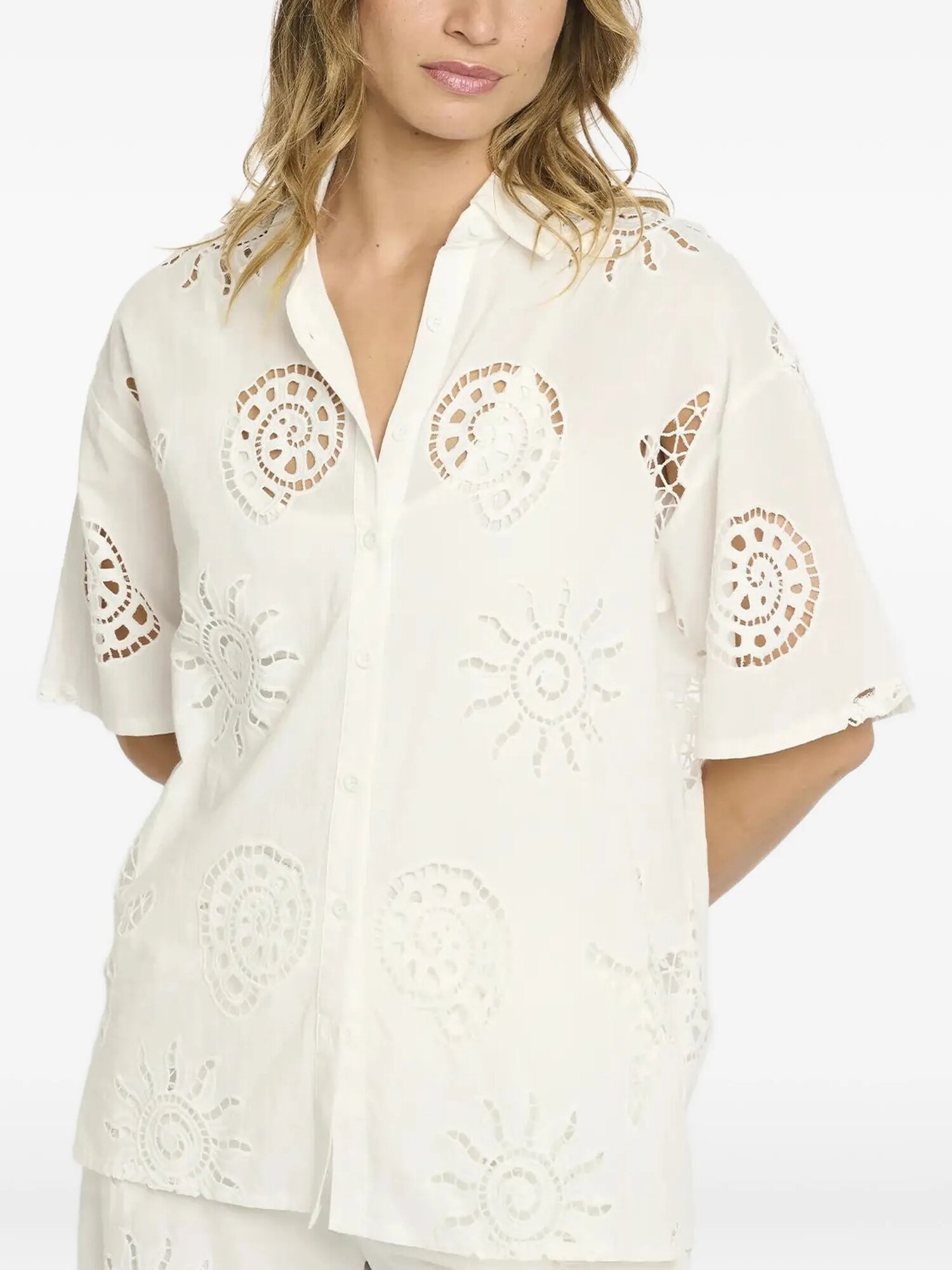 Рубашка Kyle cut-out detail cotton shirt