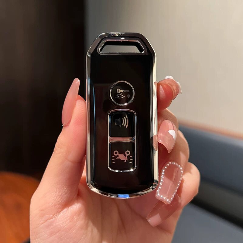 BT мотоцикл Smart 3-ключевой одиночный чехол для ключей в черном
